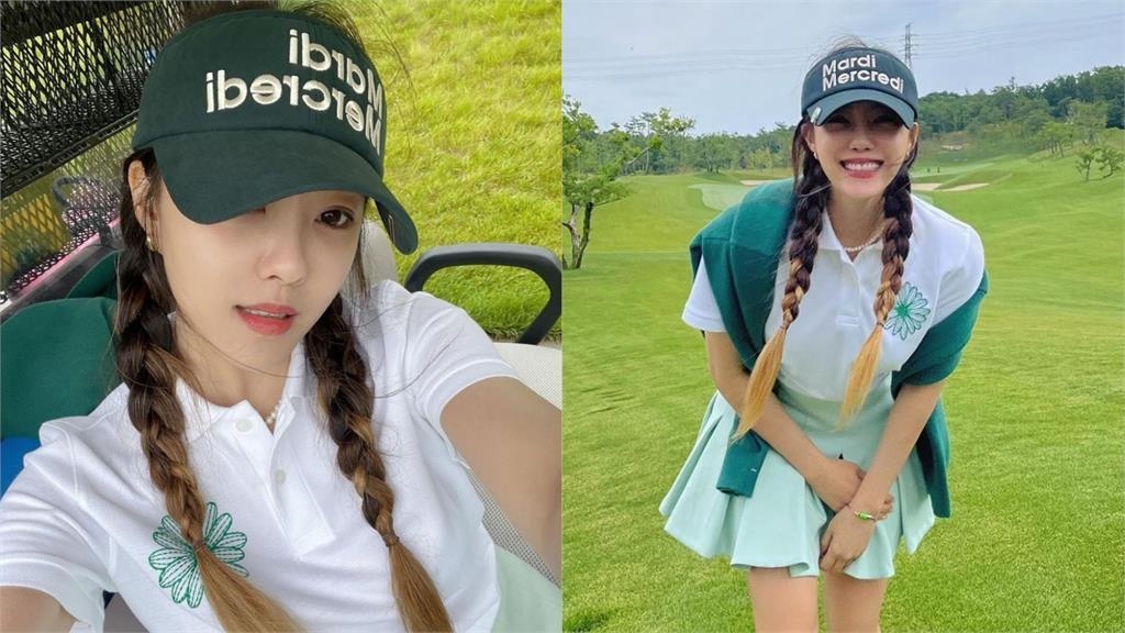 T-ara孝敏迷你裙打高球「險曝光」！出場像「時裝秀」網讚太會搭｜四季線上4gTV