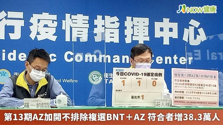 第13期AZ加開不排除複選BNT＋AZ 符合者增38.3萬人｜四季線上4gTV