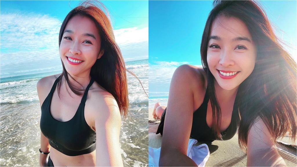 小嫻海邊穿黑bra運動！45度自拍照洩「超深亮點」網嗨：開工保證順利｜四季線上4gTV
