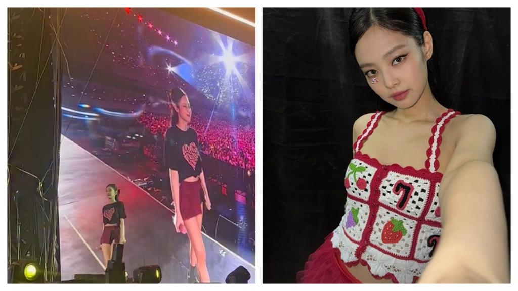 Jennie席地開坐激短裙洩「謎之陰影」！玻璃射出「真實身材」甜喊：愛高雄｜四季線上4gTV