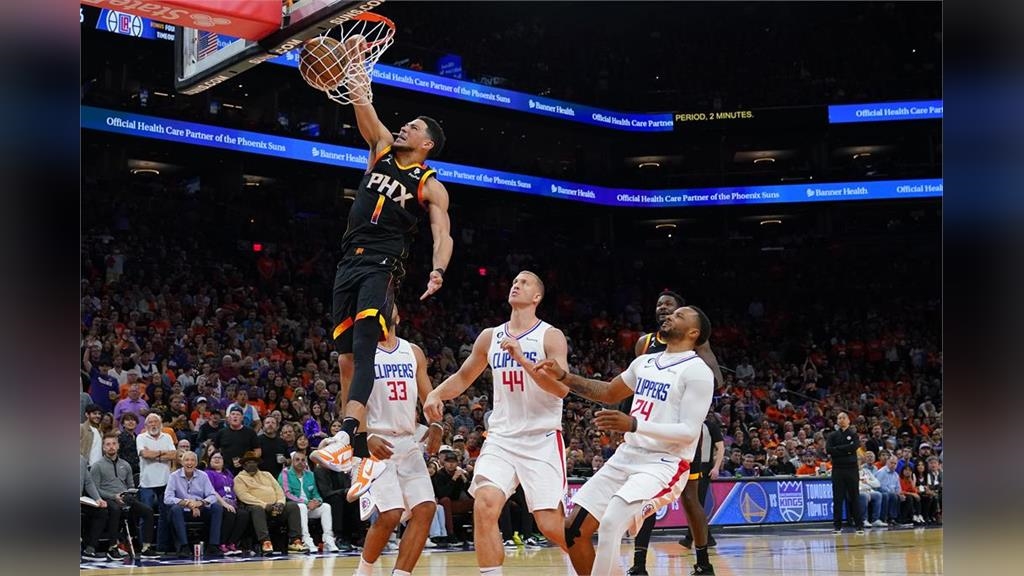 NBA／單節25分壓過快艇整隊！太陽「奪命書生」布克飆47分率隊晉級｜四季線上4gTV