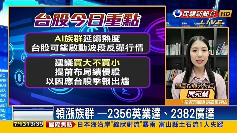 台股看民視／AI題材持續發威！終場「站穩萬七」 專家揭未來操作關鍵｜四季線上4gTV