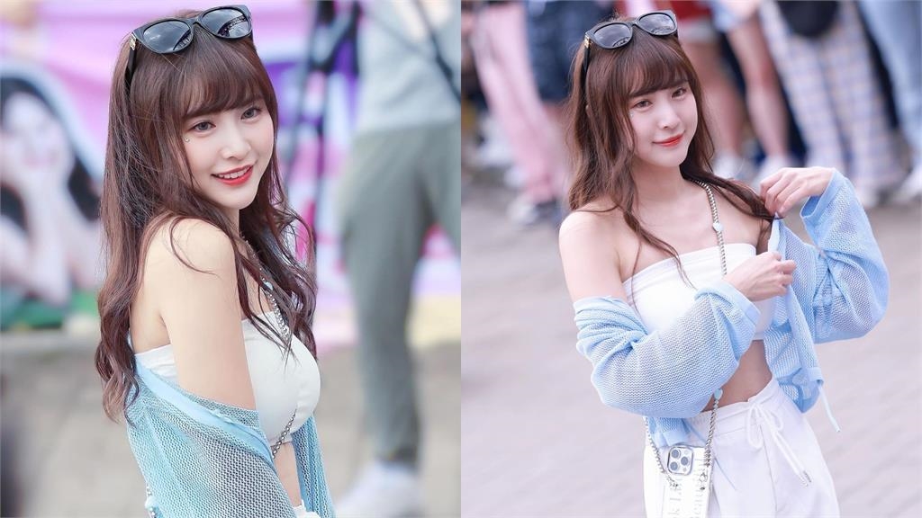 「樂天IU」罩衫滑落只剩Bra！揹繩深卡「壯闊峽谷」電暈網：仙女下凡｜四季線上4gTV