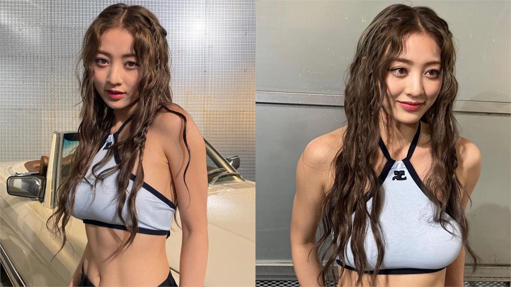 志效激辣頂料「沉重扛不住」！綁帶Bra「邊緣大變形」震撼百萬網：又暈了｜四季線上4gTV