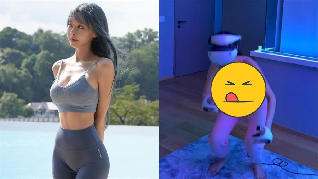 鋼琴女神「VR激烈槍戰」只穿bra！蹲下裝子彈「勇猛身形」全網舉白旗了｜四季線上4gTV