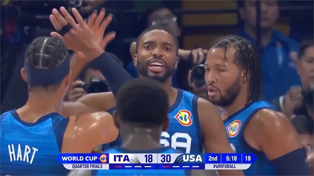 世界盃男籃錦標賽 美國大勝義大利37分晉4強｜四季線上4gTV