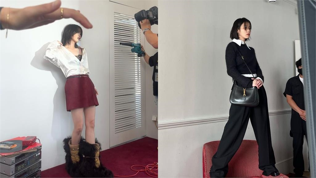 IU襯衫忘了扣「壯闊黑蕾絲」大穿幫！「伸手猛扯衣」350萬粉急壞：別感冒｜四季線上4gTV