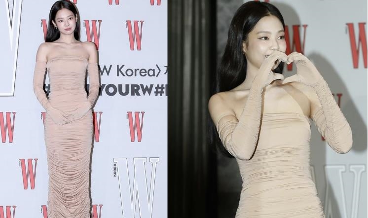 Jennie「肉色貼身裙」洩0贅肉曲線 鏡頭拉遠全場暴動：有穿嗎？｜四季線上4gTV