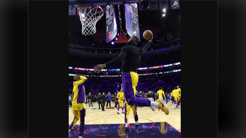 NBA／詹姆斯總出場時間登第1 湖人被76人打爆｜四季線上4gTV