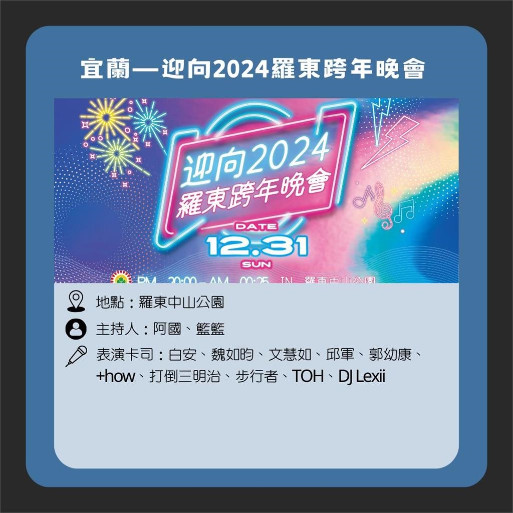2024全台跨年演唱會晚會活動盤點！主持人卡司、轉播平台一次看｜四季線上4gTV