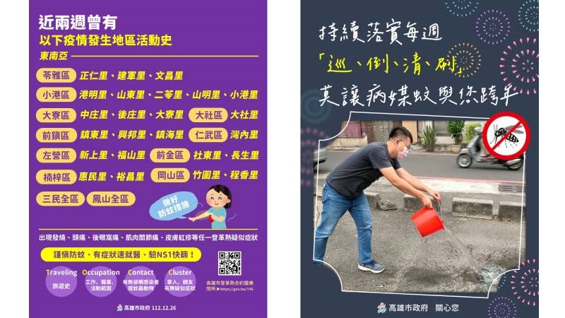 高雄登革熱單週確診數下降40.4％ 台南目標清零｜四季線上4gTV