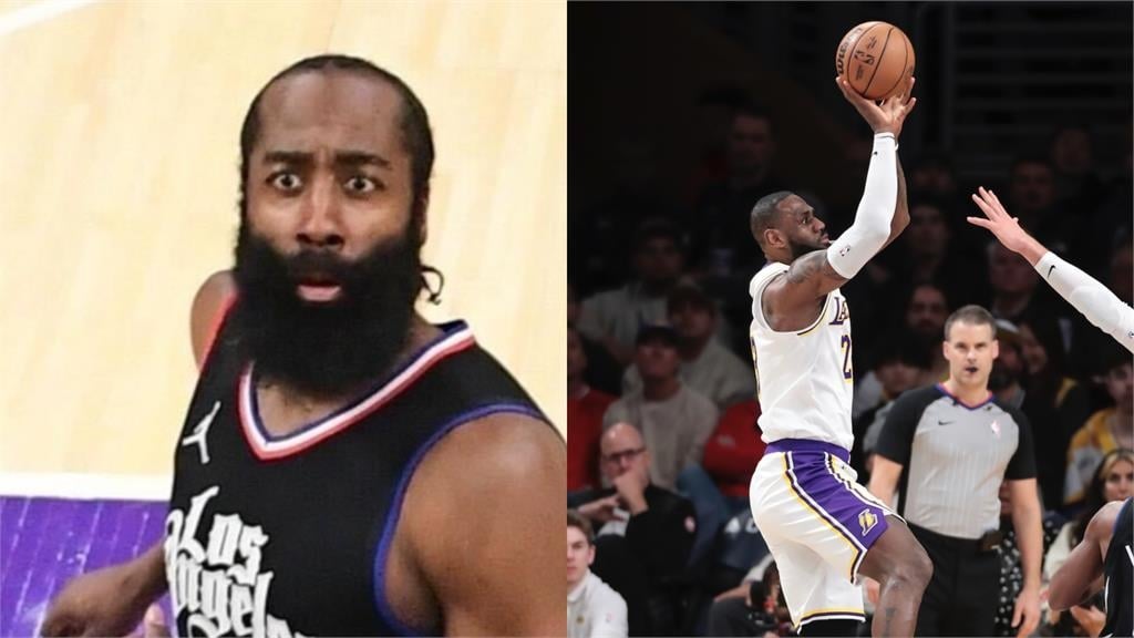 NBA／詹皇「戰斧式隔扣PG」堪稱世紀之灌！哈登「大眼圓睜」迷因瘋傳｜四季線上4gTV