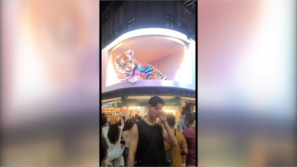 士林夜市裸視3D電視牆遭查封 遊客、萌虎合照恐難再現｜四季線上4gTV