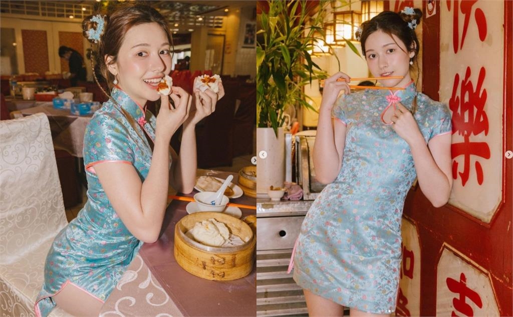 台德混血正妹「高衩直逼臀下」！旗袍洩「雪白領域」PTT暴動：我婆超頂｜四季線上4gTV