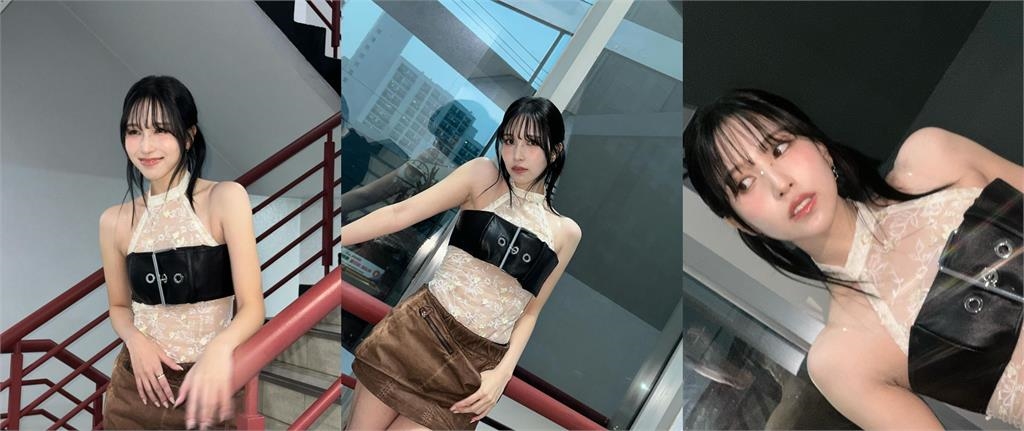 TWICE Mina僅用「黑色皮帶」遮上身！透膚蕾絲頂出「絕佳視野」全網看暈｜四季線上4gTV