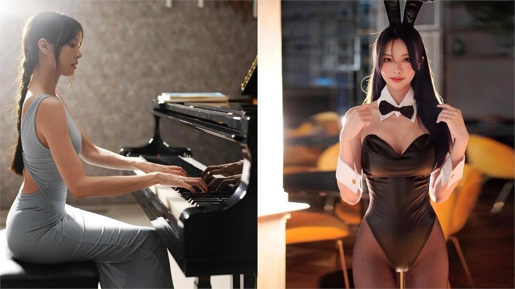 鋼琴女神「極品Cos照」火辣起底！高衩薄布放送「黑絲領域」網沒了：有夠頂｜四季線上4gTV