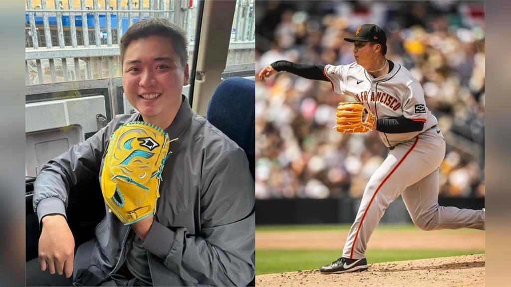 MLB初登板後喜獲「偶像」達比修有手套！ 鄧愷威笑容藏不住｜四季線上4gTV