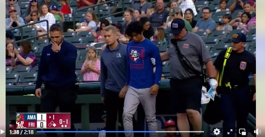 MiLB／林昱珉沒上場也出事！遭對手154公里火球K中…意外影片曝光｜四季線上4gTV